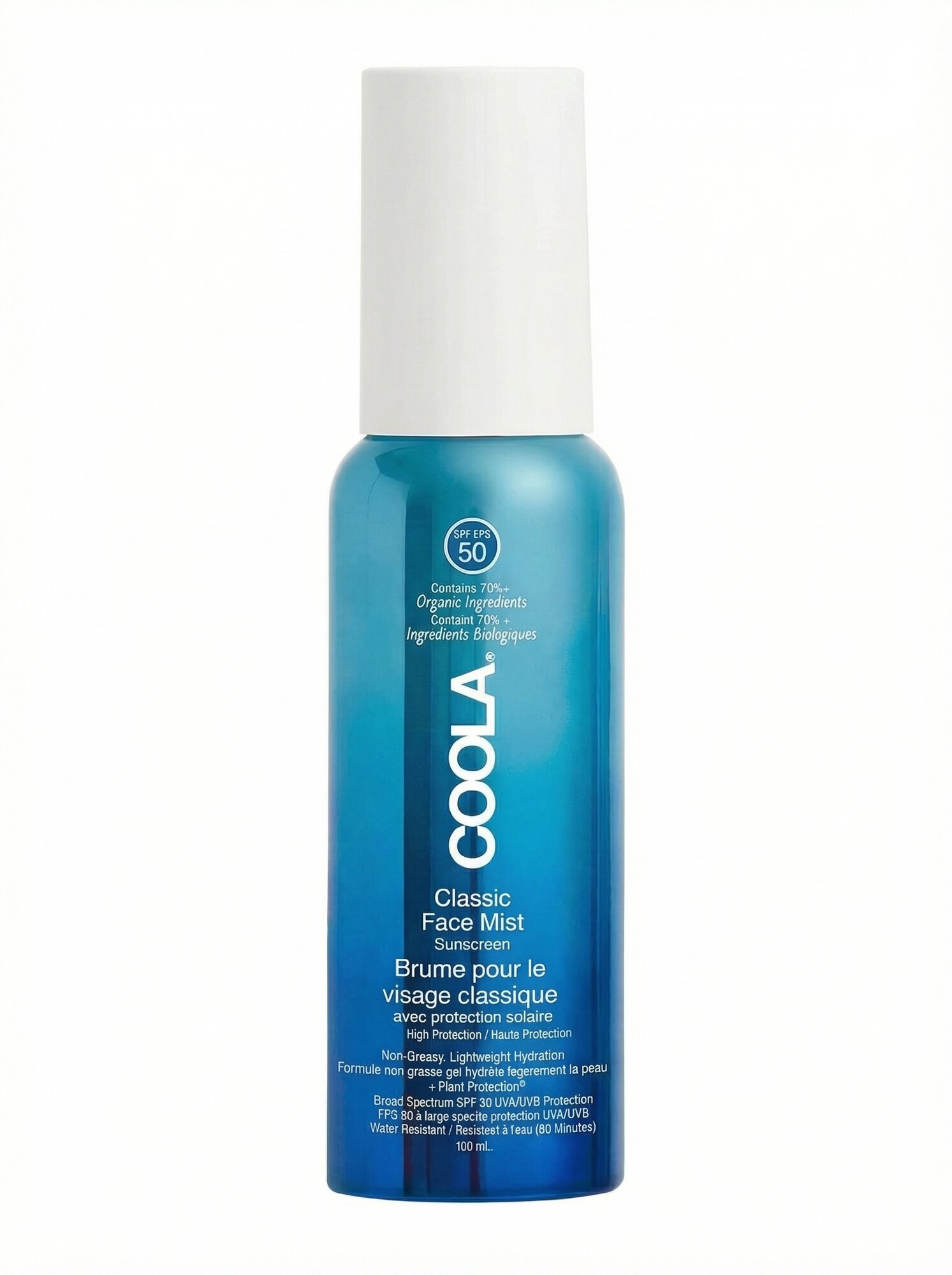 Солнцезащитный спрей COOLA, для всех типов кожи, SPF 50, 100мл