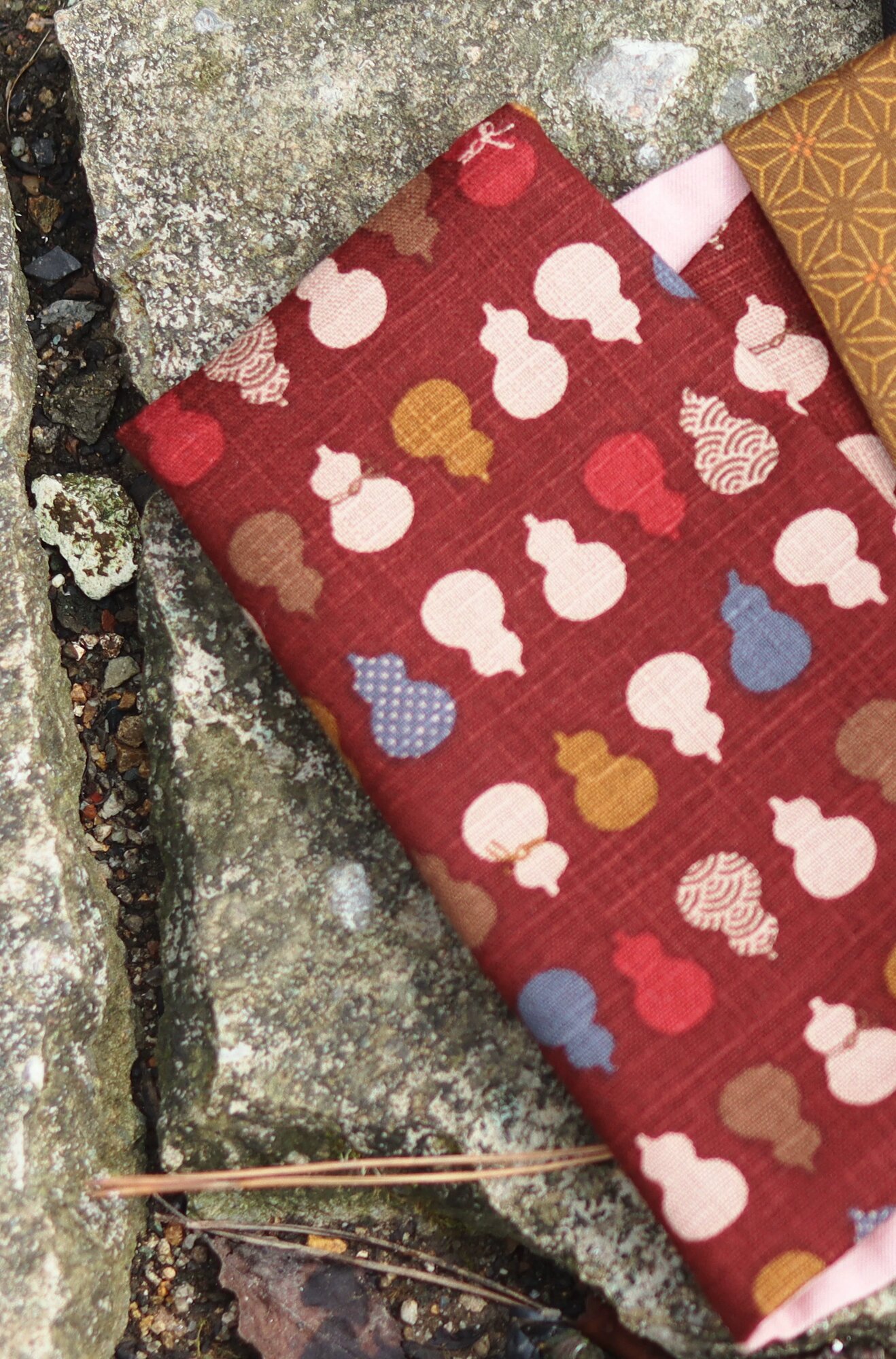 Оригинальный тайваньский чехол для блокнота из хлопка с узором под бамбук, красно-черный, форматы A5, A6, 32K, 16K