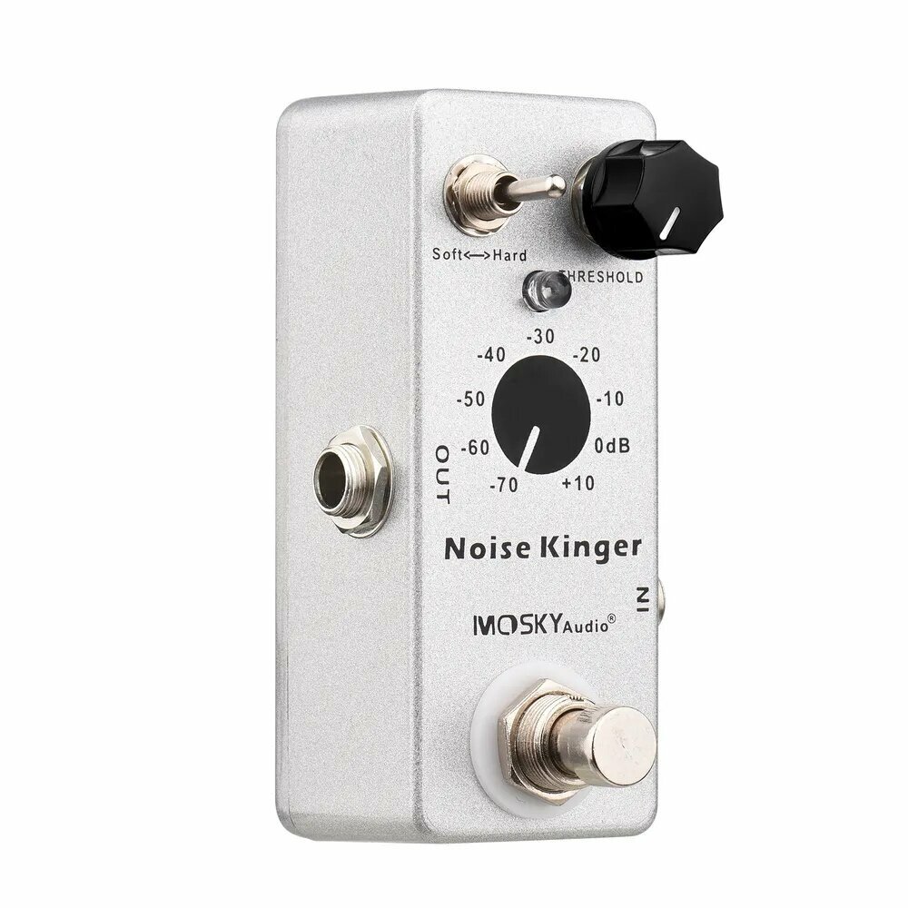 Педаль эффектов для гитары и баса MOSKYaudio Noise Kinger: гейт шумов, подавитель помех, 2 режима, технология True Bypass, материал металл, тип педали