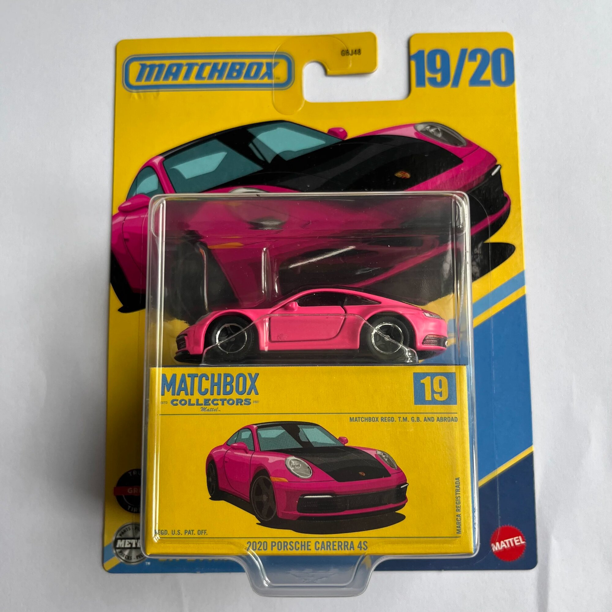 Matchbox 2020 Porsche Carrera 4S, Розовый, GBJ48-19