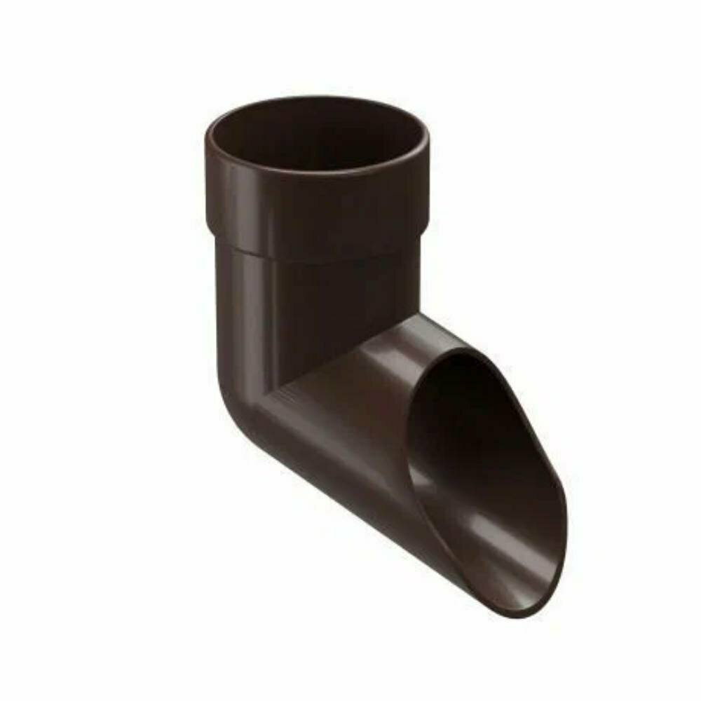 Наконечник трубы водосточной системы Docke LUX, ПВХ, цвет шоколад