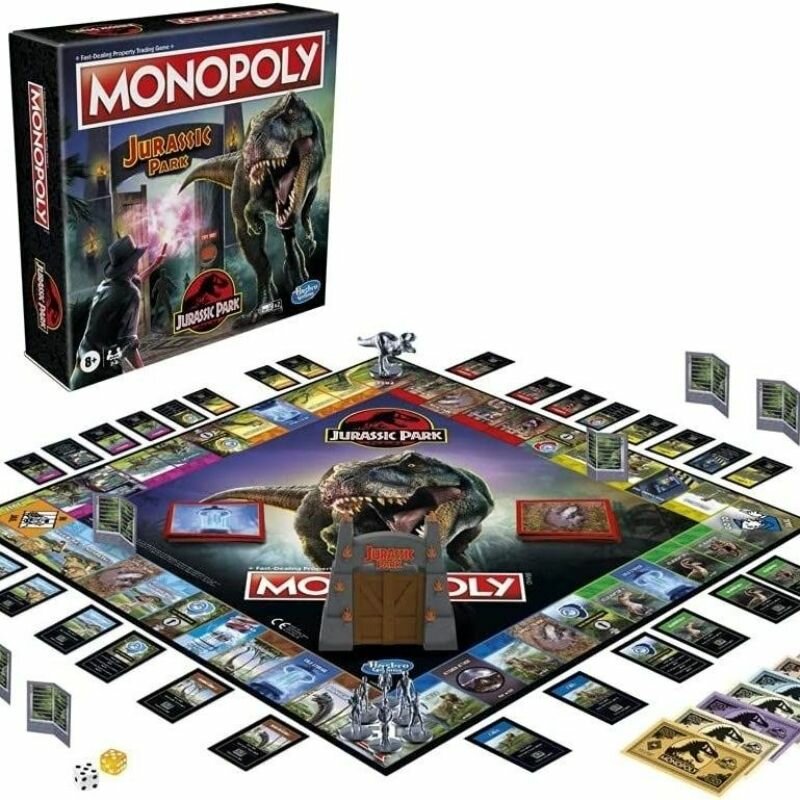 Monopoly Jurassic Park Английская версия игры настольная игра, веселая игра для вечеринок