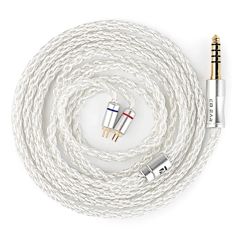 KBEAR BaiZe 8-ядерный кабель для наушников KZ ZS12 PRO X 2PIN 4.4mm