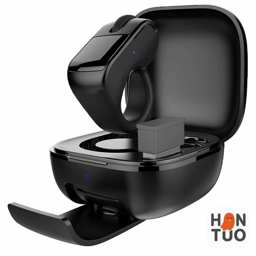 F0Bluetooth Кольцо-Мышь, Беспроводное Кольцо С Сенсорной Панелью, Пульт Прокрутки Для Ноутбука/Камеры/Селфи Черное