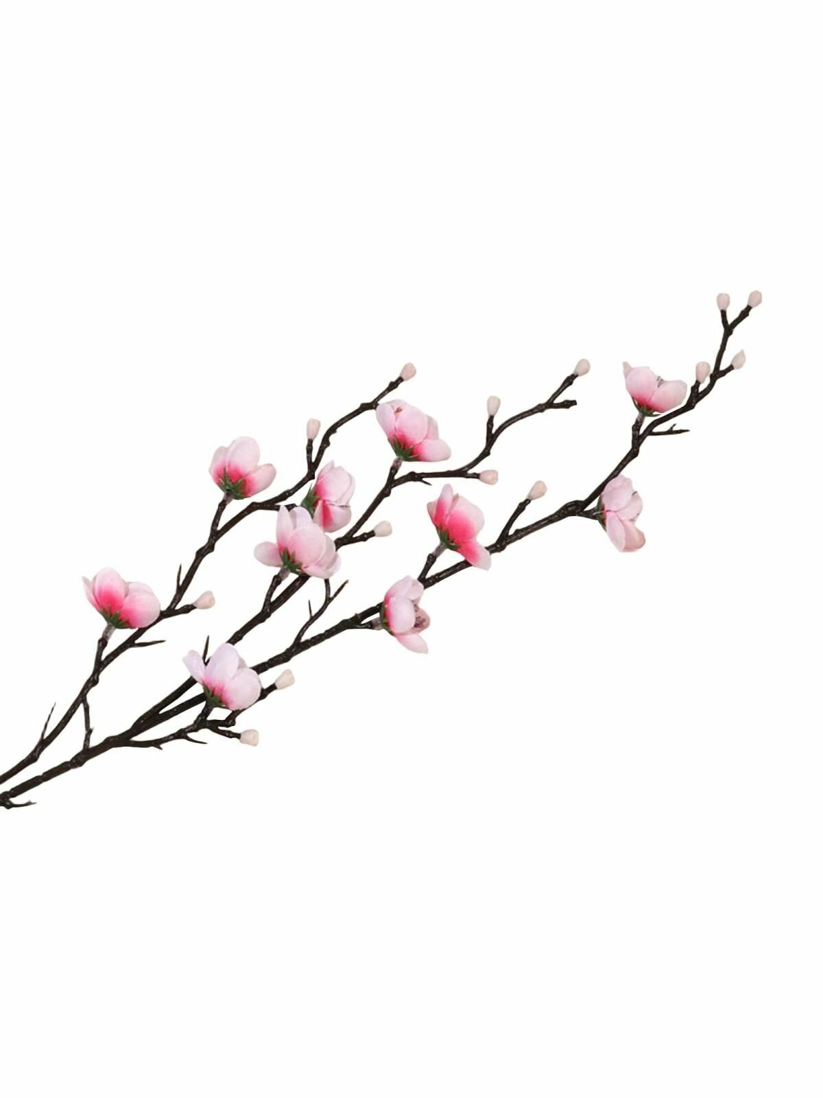 Ветка цветущей сливы в китайском стиле, 1 шт, шелк, для вазы, коллекционный декор, мэйхуа