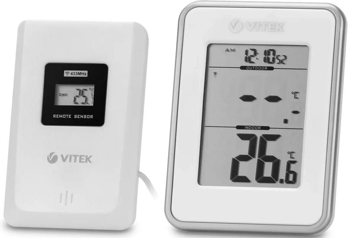 Метеостанция Vitek VT-6408 серебристый