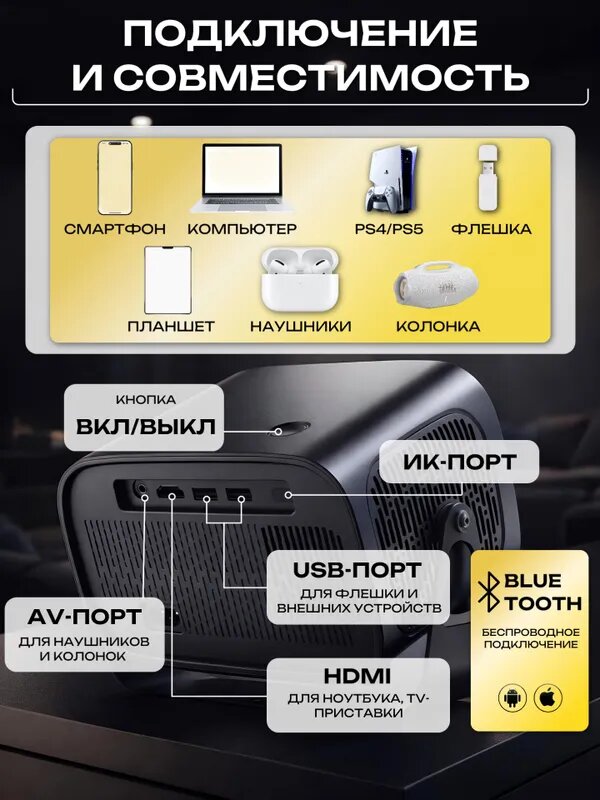 Гобо-проектор, хром — фото 1