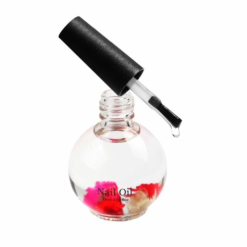 (1 флакон) Масло для кутикулы с сухими цветами, против заусенцев - лаванда