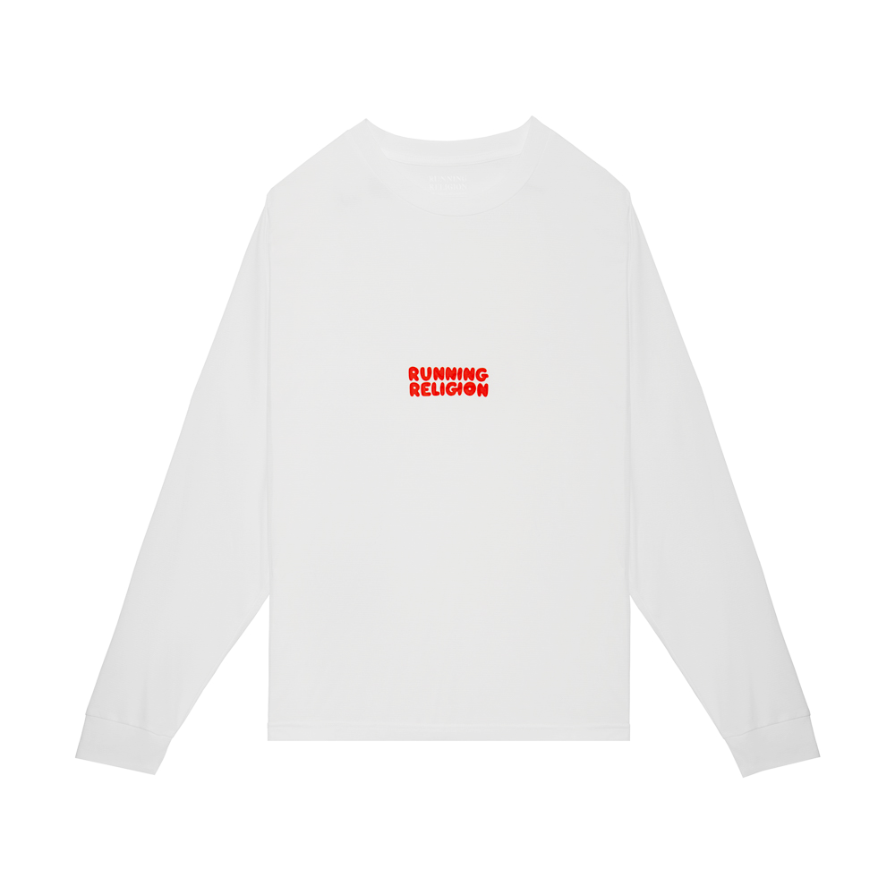 Лонгслив спортивный BUBBLE LOGO LONGSLEEVE WHITE