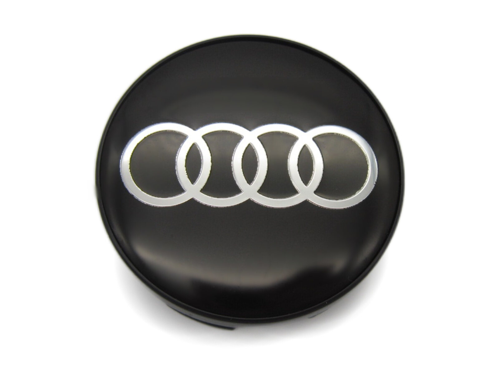 Колпачки, заглушки на литые диски СКАД Ауди черный, 56/51/12 мм, комплект 4 шт.