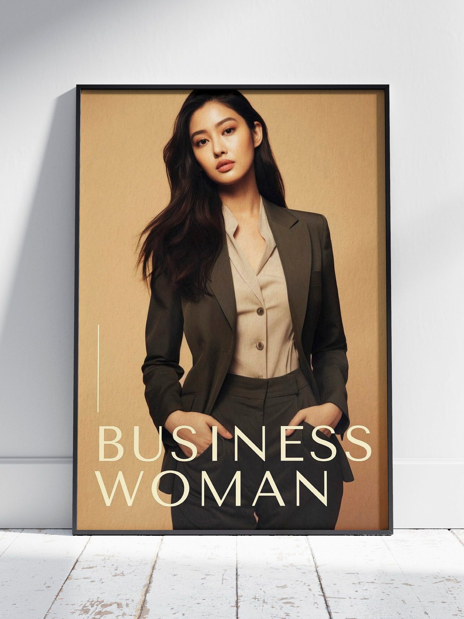 Плакат на стену для интерьера Бизнес Кэжуал (Business Casual 3) - Постер по моде и эстетике формата A4 (21x30 см)