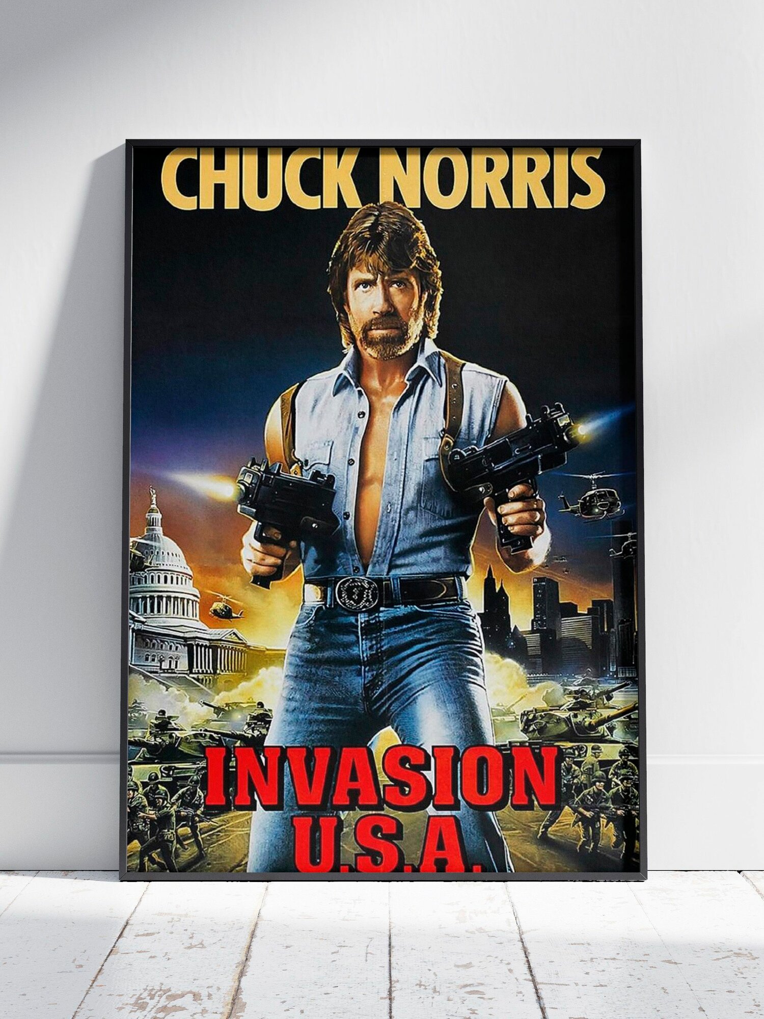 Плакат на стену для интерьера Чак Норрис (Chuck Norris 24) - Постер по актеру фильма, кино, сериала формата A4 (21x30 см)
