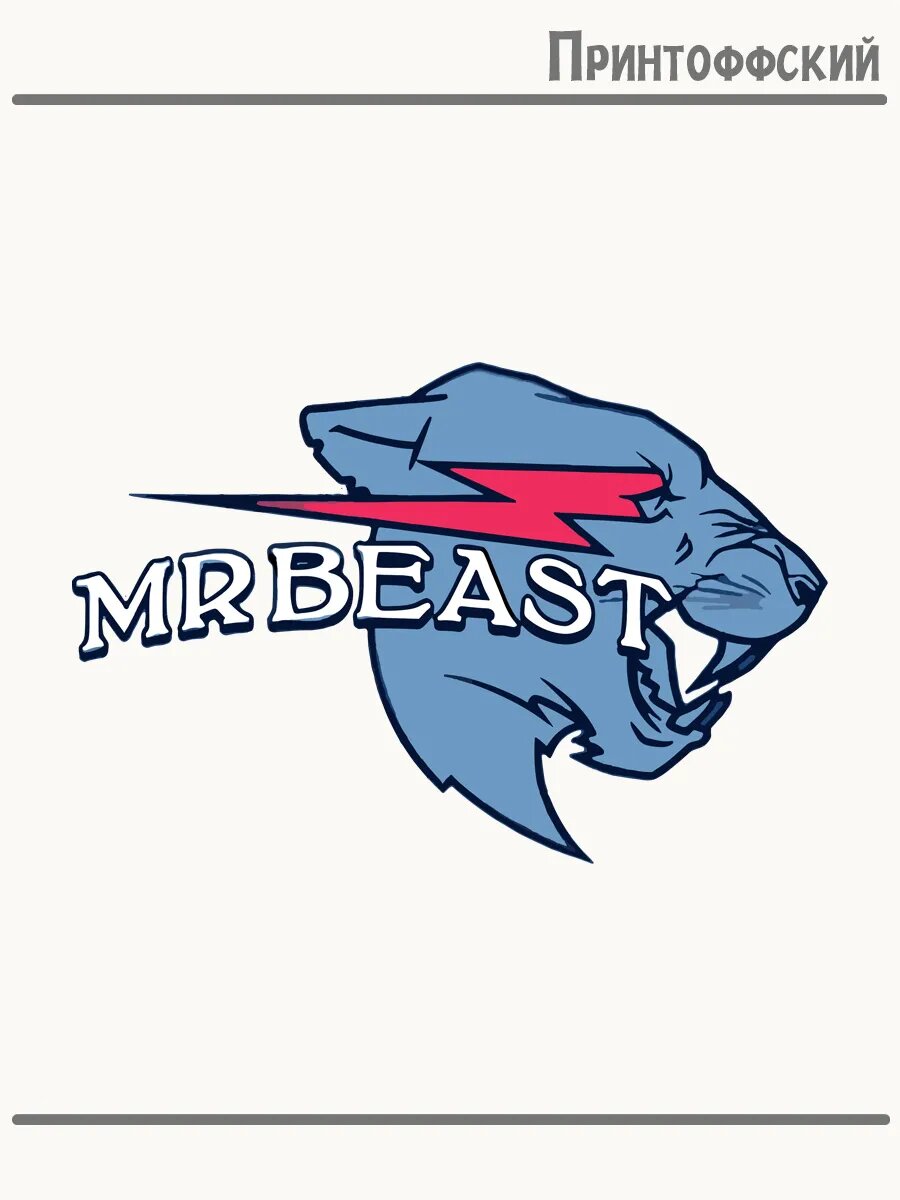 Термонаклейка для одежды и аксессуаров DTF-печать mr beast мистер бист ютубер