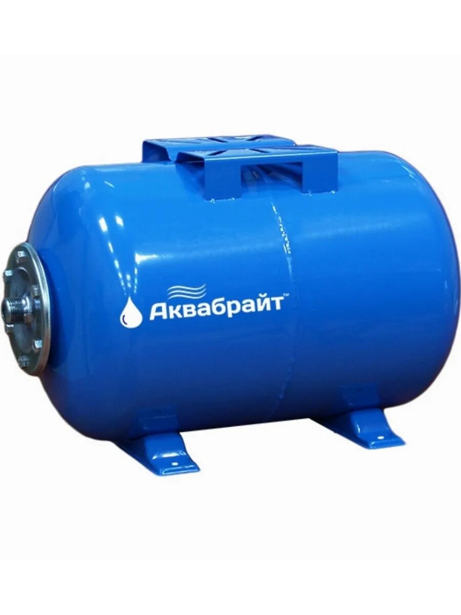 Гидроаккумулятор ГМ-100 Г горизонтальный, сталь, синий, 100л