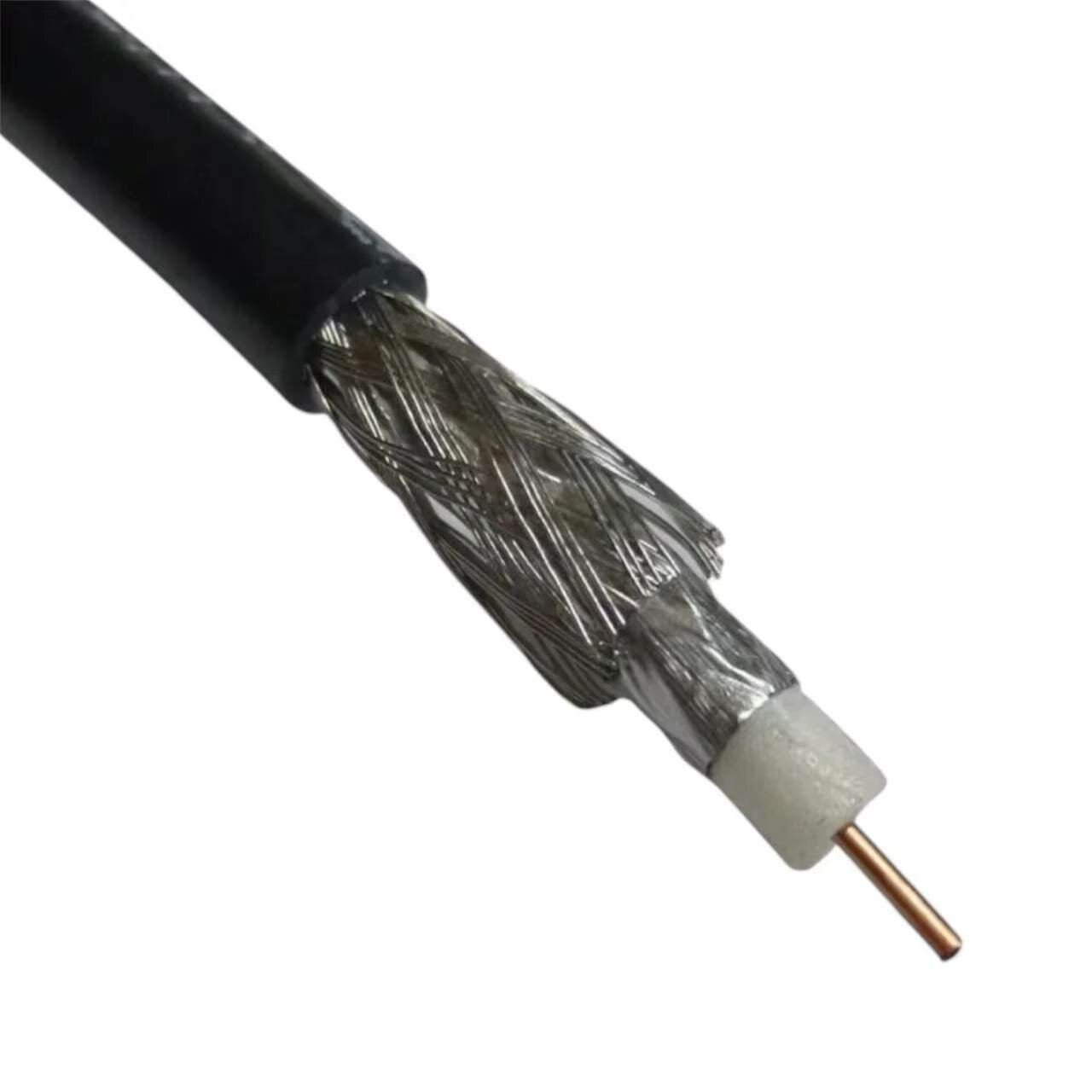 Коаксиальный кабель RG-6U черный
