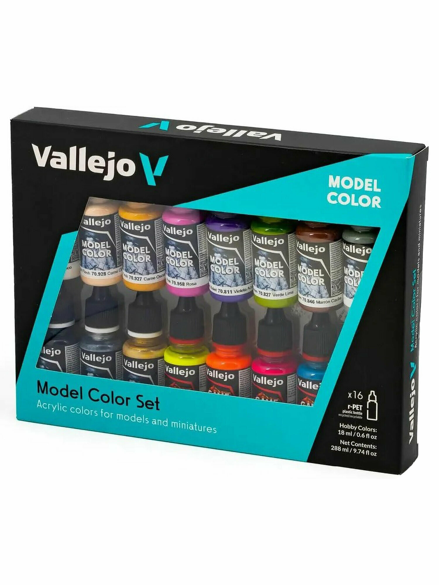 Набор акриловых красок Vallejo серии Model Color - Wargame Special 70257, 16 шт по 18 мл