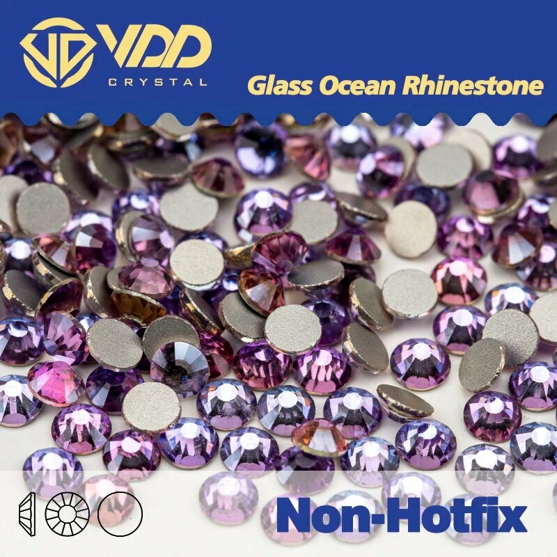 Стразы VDD Ocean фиолетовые, SS30, 288шт
