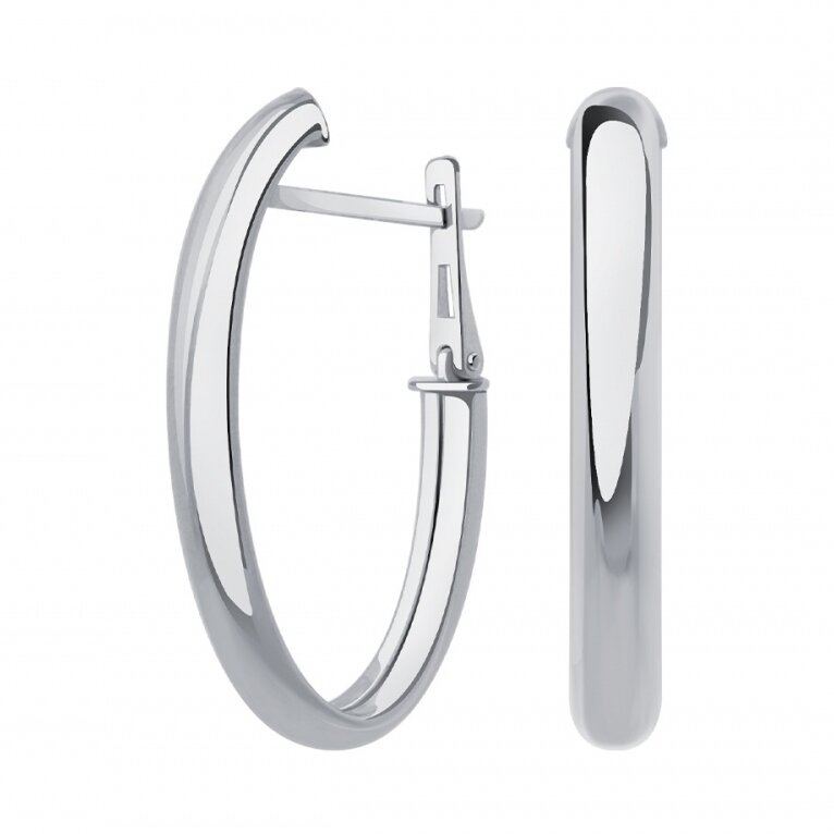 Серьги PROSTO JEWELRY, серебро, 925 проба, родирование