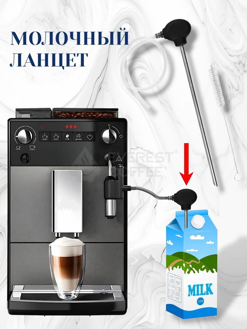 Молочный ланцет универсальный для кофемашин