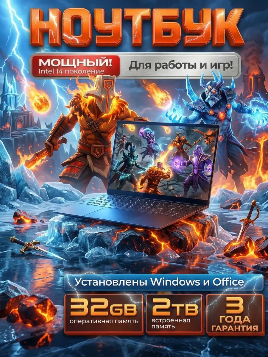 Ноутбук HiGH TECH R390 Intel H-Series RAM 32GB / SSD 2048GB
