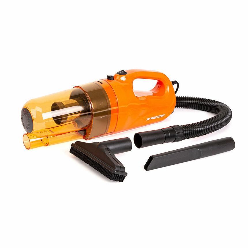 Пылесос автомобильный Агрессор AGR-160 STEEL 12V, 100W, пылесборник 500 мл, 4 м шнур.