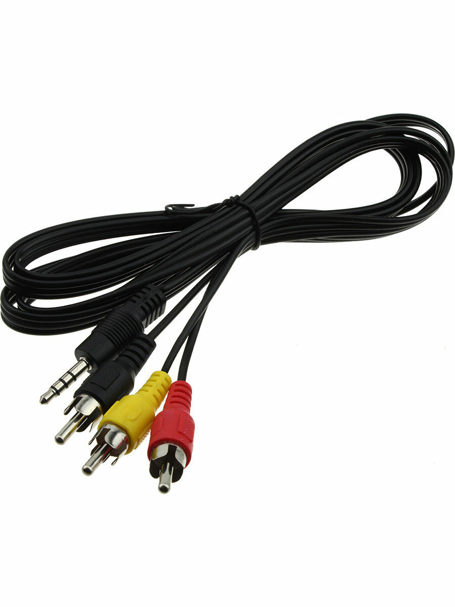 Шнур 3RCA-J3.5 4 PIN 1м Сигнал