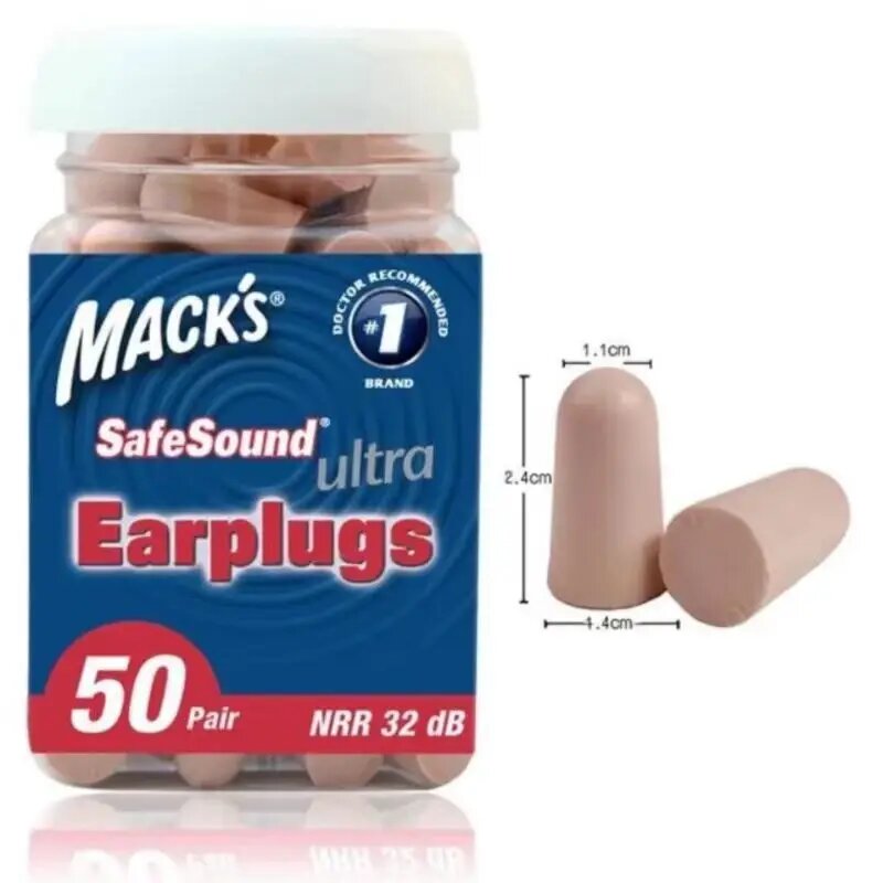Mack's SafeSound Ultra, 50 пар, NRR 32 dB, Men use