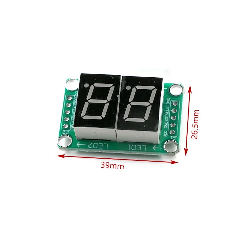 Двухзначный цифровой дисплей модуль 2 LED