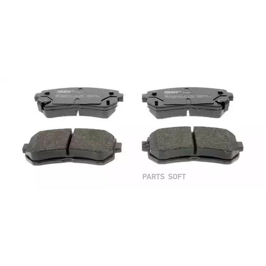 FERODO FDB4408 колодки дисковые задние!\ KIA Cee'd/Rio 1.4-1.6i/1.5-1.6CRDi 05>