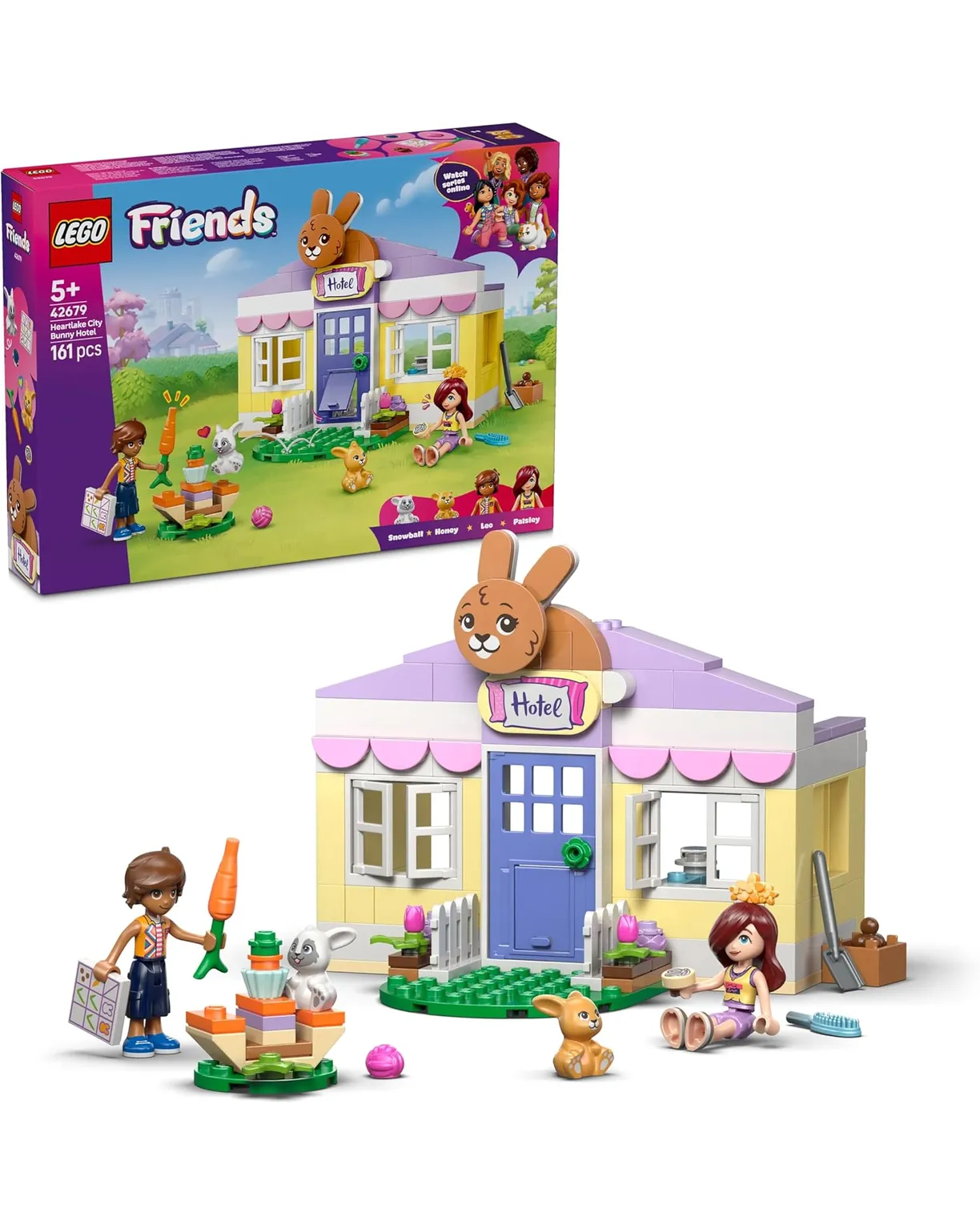 Конструктор LEGO Friends 42679 Отели кроликов Heartlake City, 161 дет.