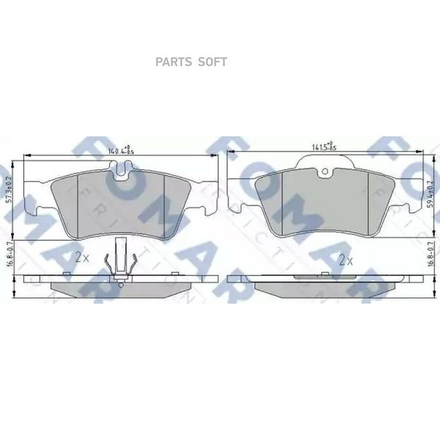 Fo 914481 колодки дисковые задние!\ mb w211/s211 2.0-2.7cdi 02> /sl r230 5.0/5.5 amg 01>