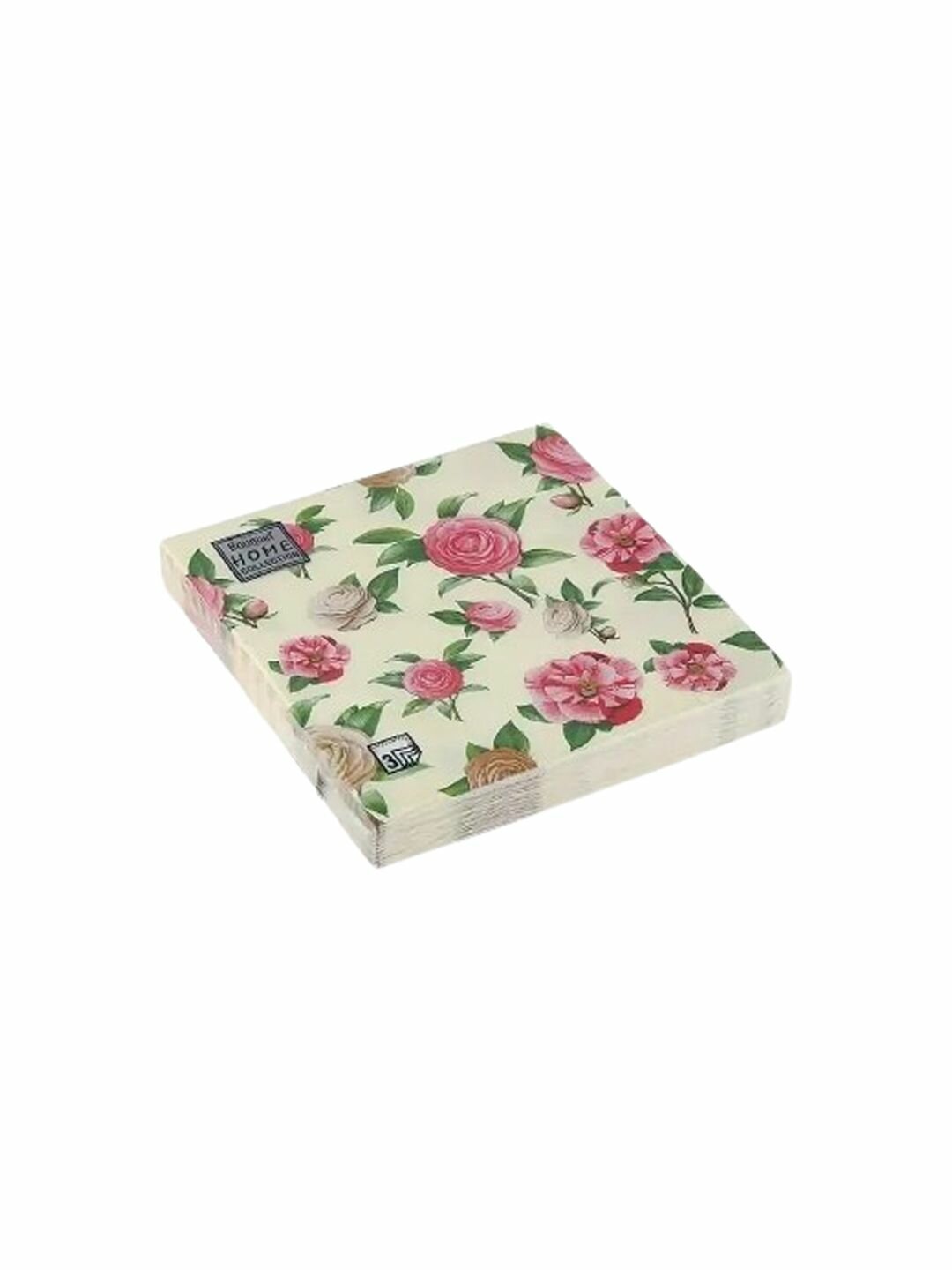 Салфетки бумажные трехслойные "Art Bouquet Home Collection" Нежные розы, 33х33 см, в пачке 20 штук