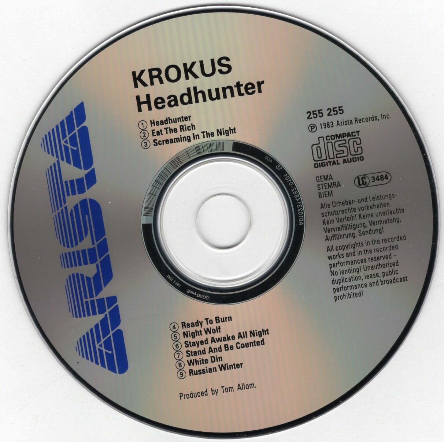 Krokus - Headhunter, 1983, 4-page, CD-Аудио — фото 1