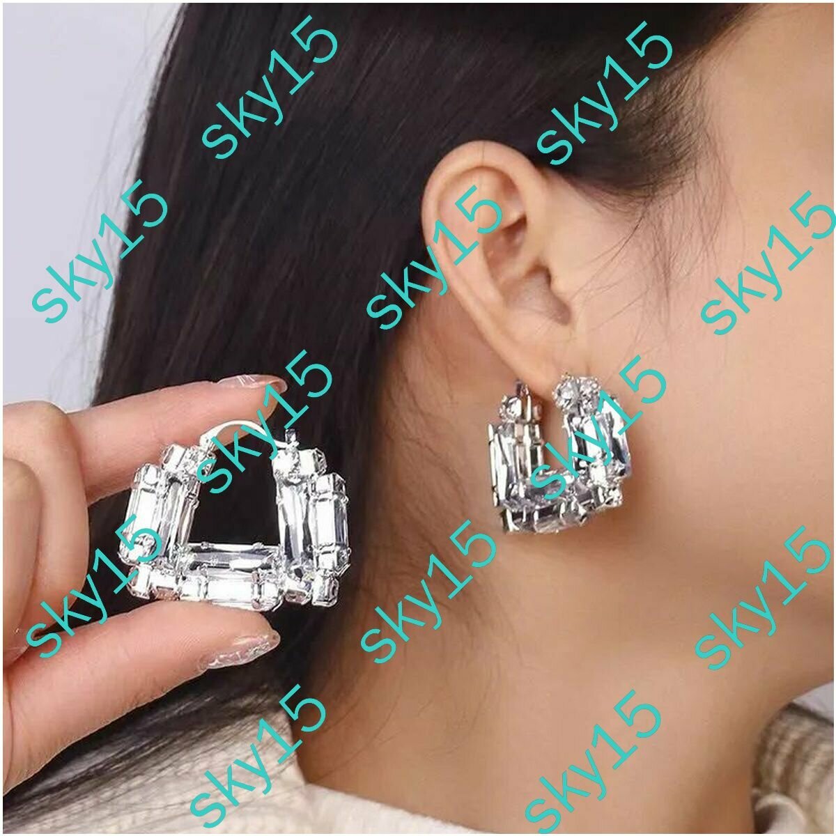 Кольцо, Swarovski Zirconia, размер 15, ширина 15 мм, gold — фото 1