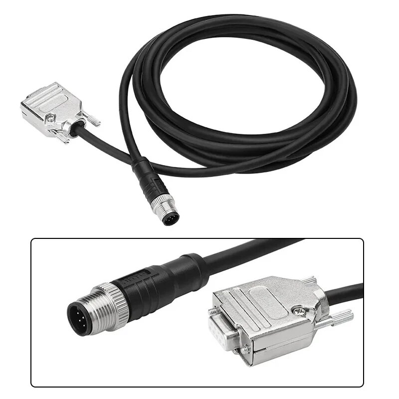 Кабель M12 - DB9 RS232/RS485 0.5м, 8Pin Straight female, DB9 Female
