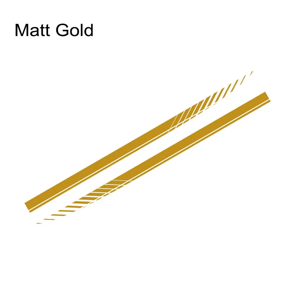 Наклейки Matt Gold на двери Skoda Octavia