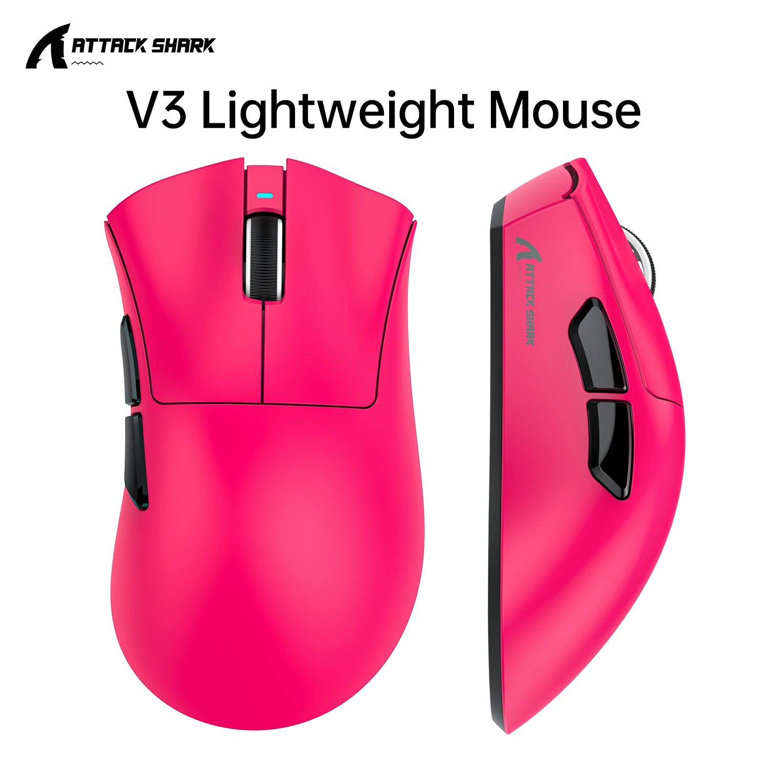 Игровая мышь Attack Shark V3 Berry red