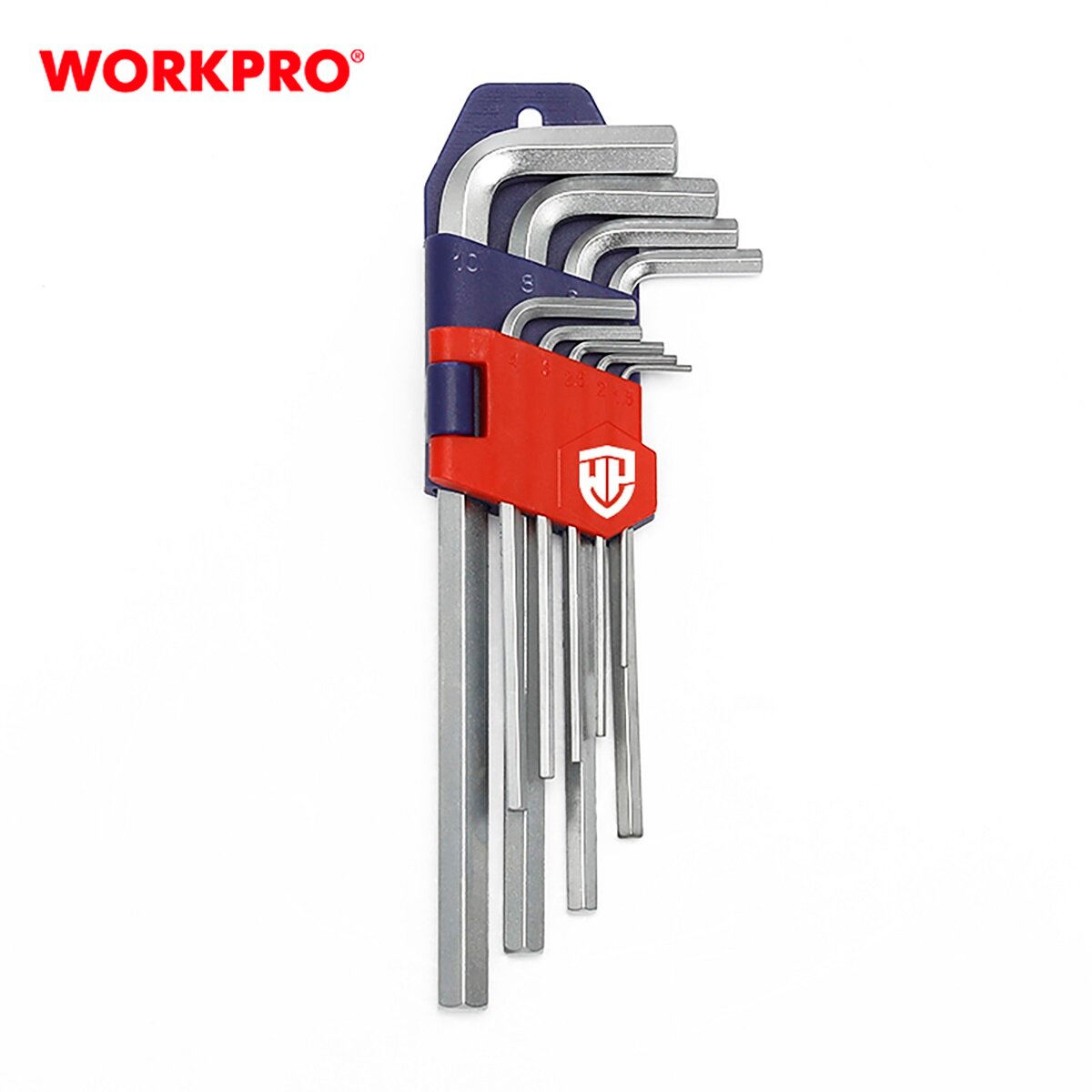 Ключи шестигранные HEX Workpro, 1,5 - 10, 9 шт