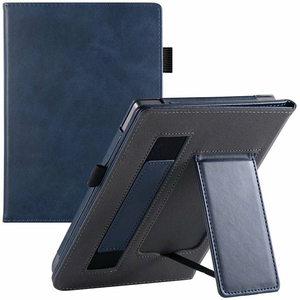 BOZHUORUI Чехол-подставка для Pocketbook 740 Inkpad 3 Pro/ Inkpad Color e-Reader, легкий чехол из искусственной кожи с ремешком для рук и автоматическим сном/пробуждением