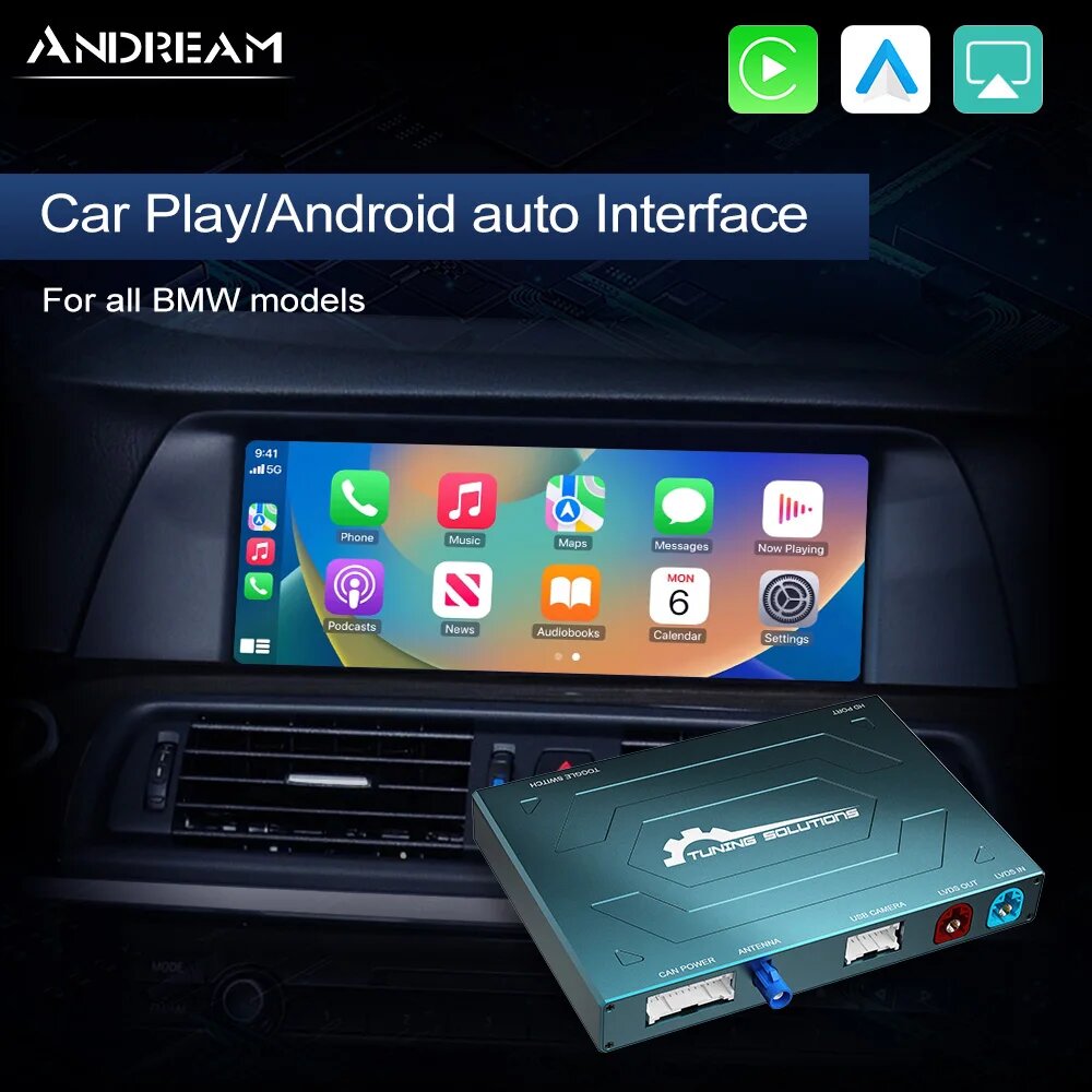 Беспроводной CarPlay Android Auto MMI EVO для BMW 1 2 3 4 5 7 X1 X3 X4 X5 X6 X7 Mini I3 Z