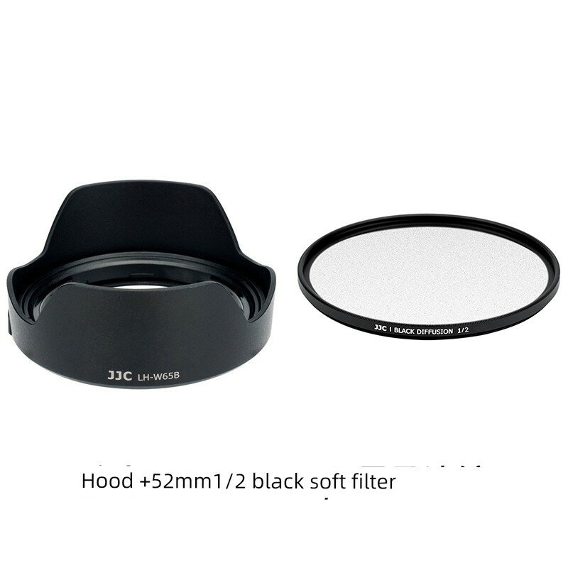 JJC RF 24mm F1.8 Светозащитное кольцо с 52мм 1/2 НД черным диффузором для объектива Canon R62 R7 R10 R6 R5 R3 R5C R8 R50