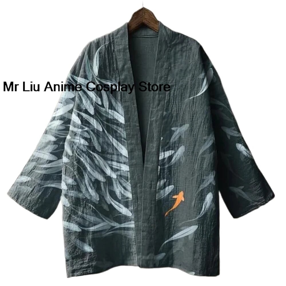 Кимоно кардиган мужское/женское, 4XL, Haori Jacket16