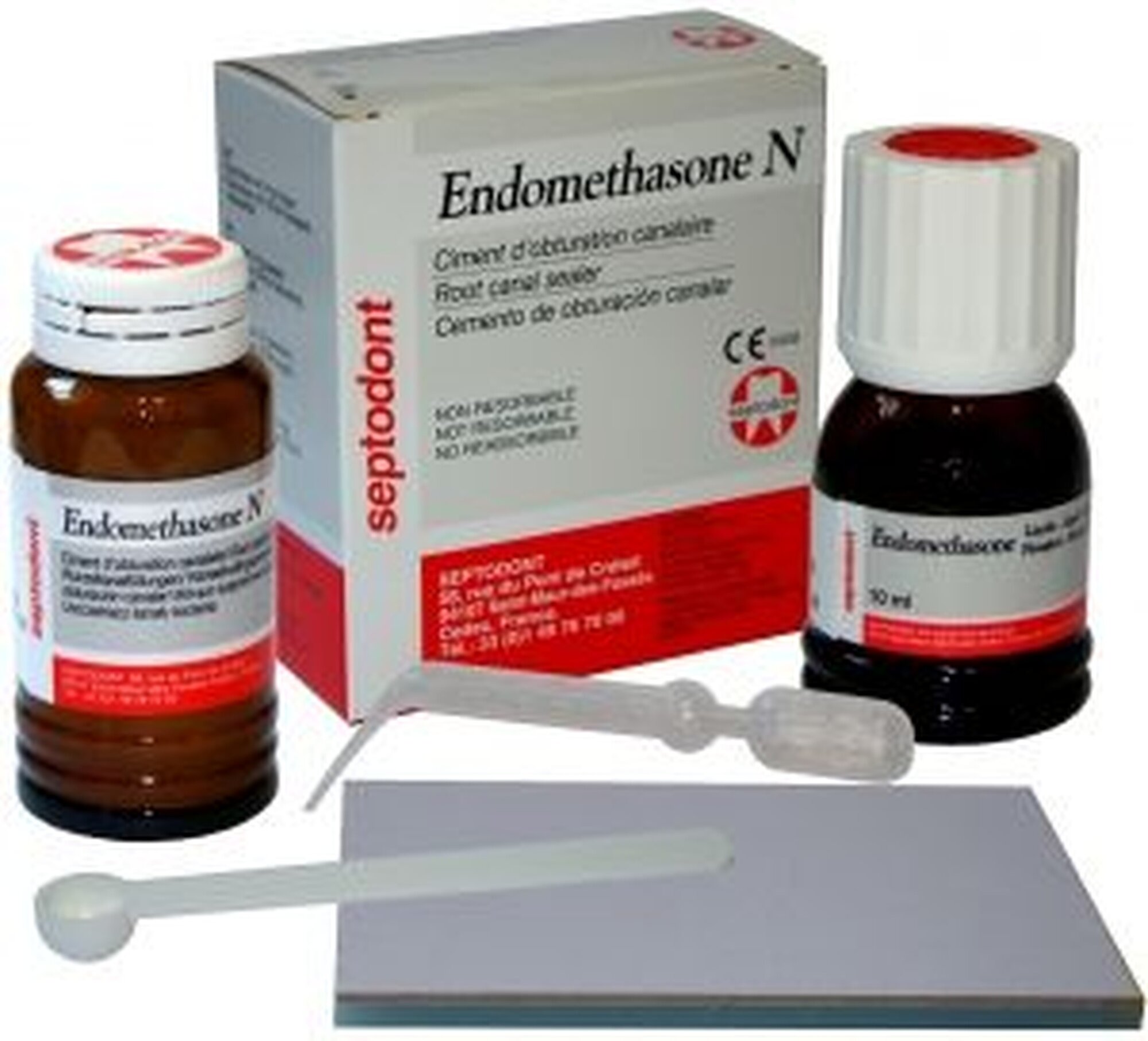 Стоматологический цемент Septodont Endomethasone, с ацетатом гидрокортизона, для пломбировки каналов
