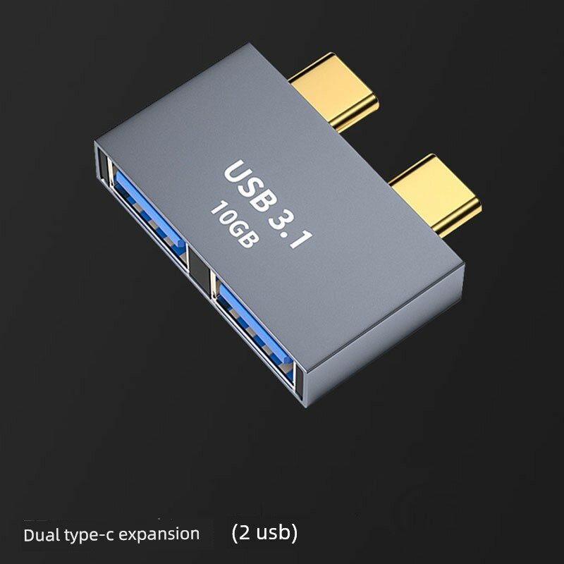 Двойной USB-A порт хаб адаптер для MacBook Pro/Air, расширение 2-х портов USB с защитным штекером, совместимый кабель