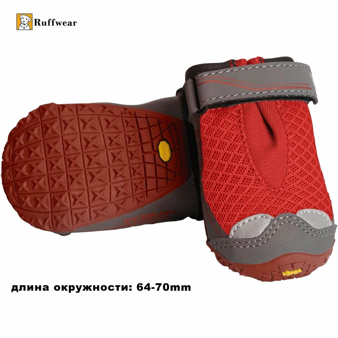 Ruffwear, Ботинки для собак Grip Trex, Уличные ботинки на резиновой подошве для пеших прогулок и бега