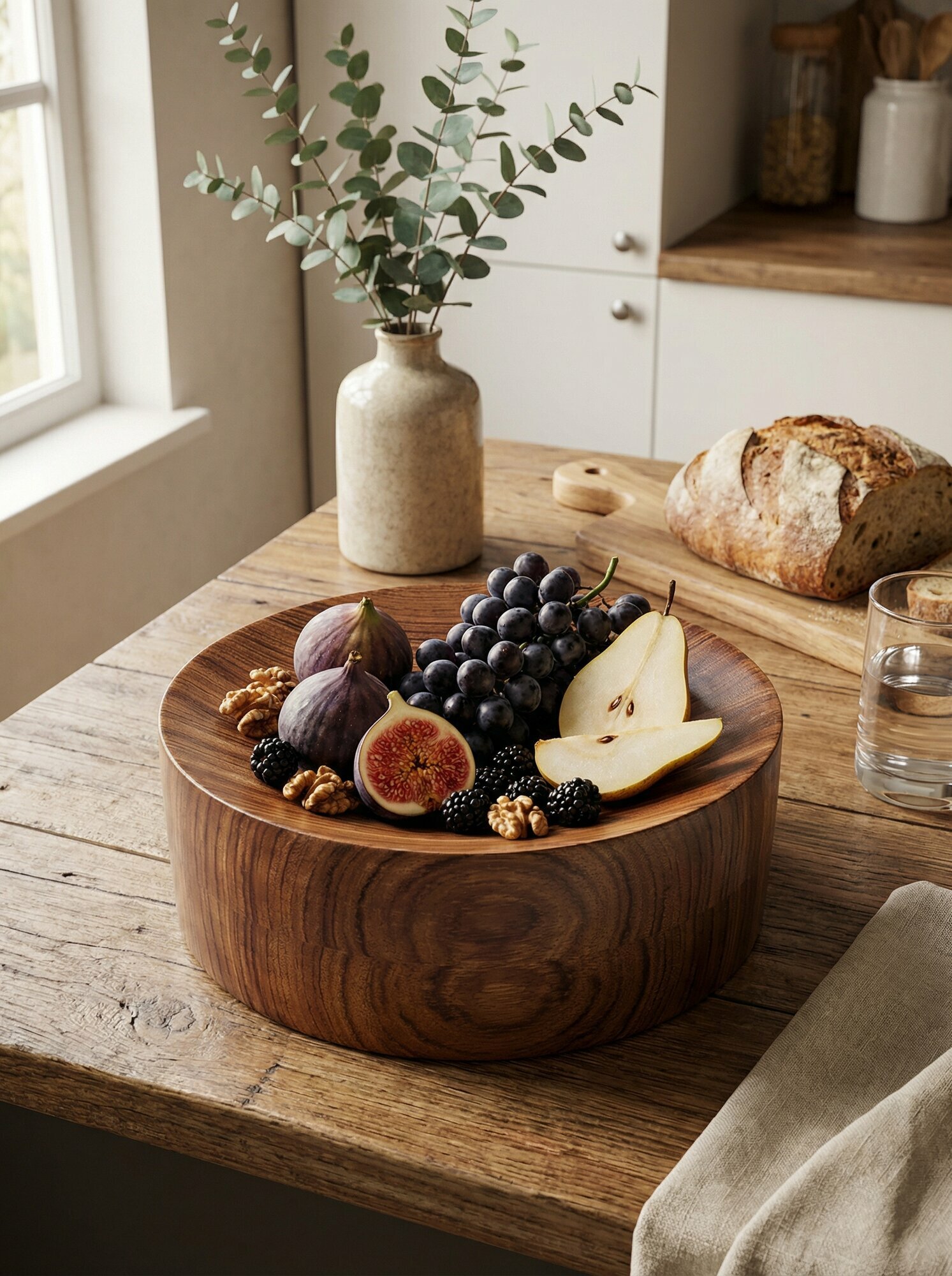 Блюдо для сервировки, тарелка Stylish Nature из дерева, ручная работа