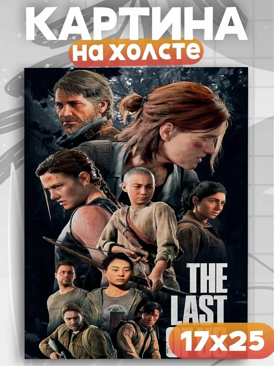 Картина на стену The last of us, на подрамнике, 1шт, 25х17 размер.