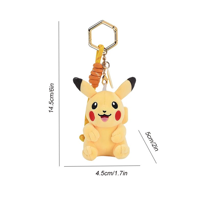 Плюшевый брелок Pikachu, 14.5см, TAKARA TOMY