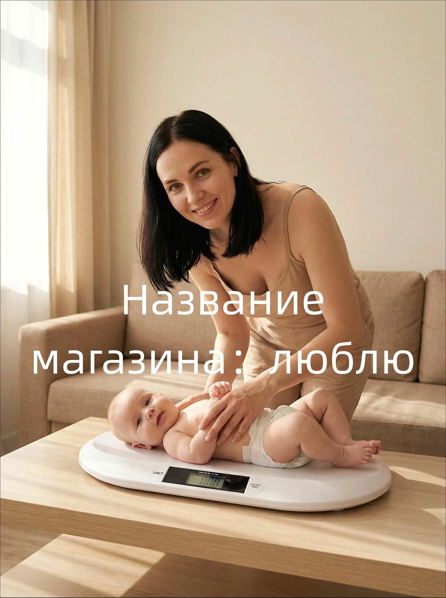Умные весы "Для новорожденных и домашних животных", белый, точность взвешивания 1 г