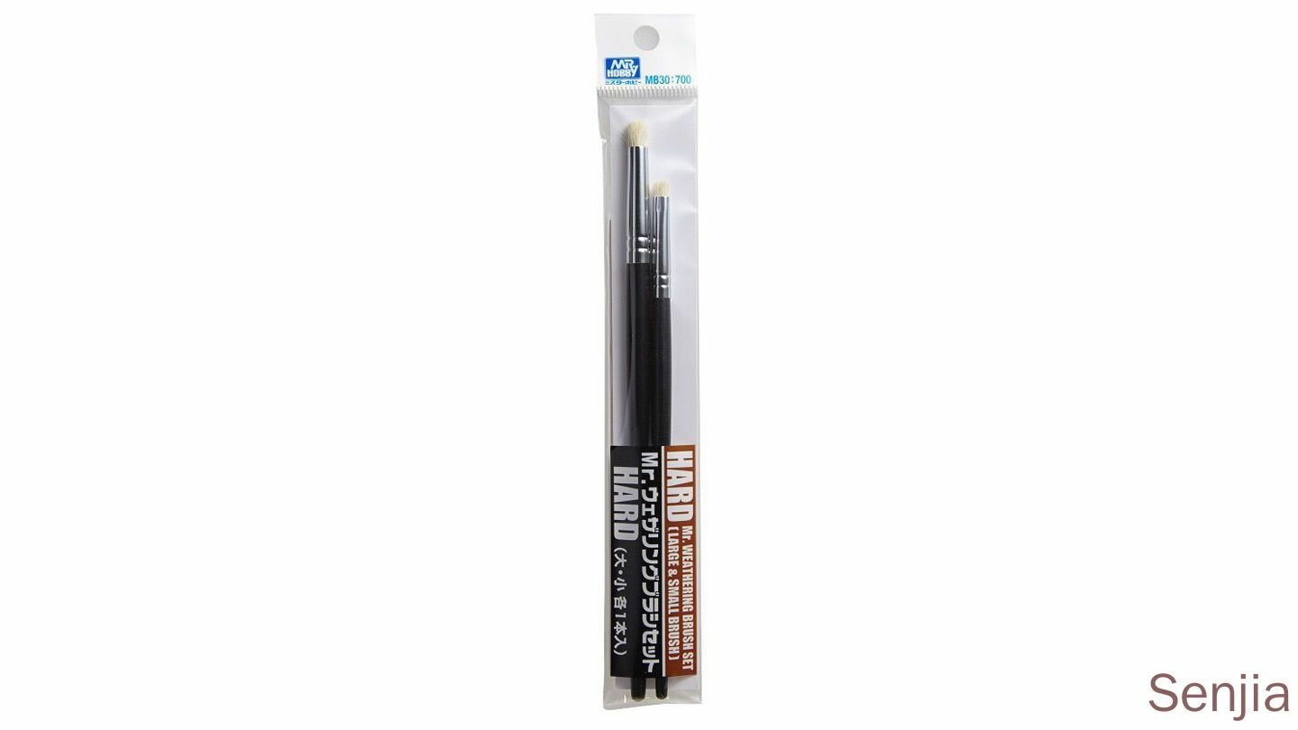 MR.HOBBY MB30 Кисти для сухого состаривания (жёстк.) 2 шт.
